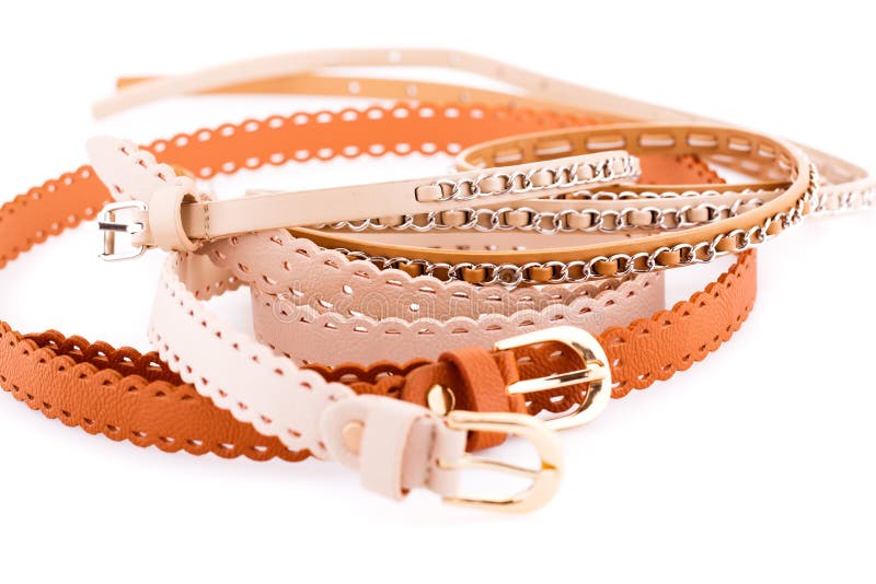 Stylish belts stock image. Image of clothing, modern - 35342163