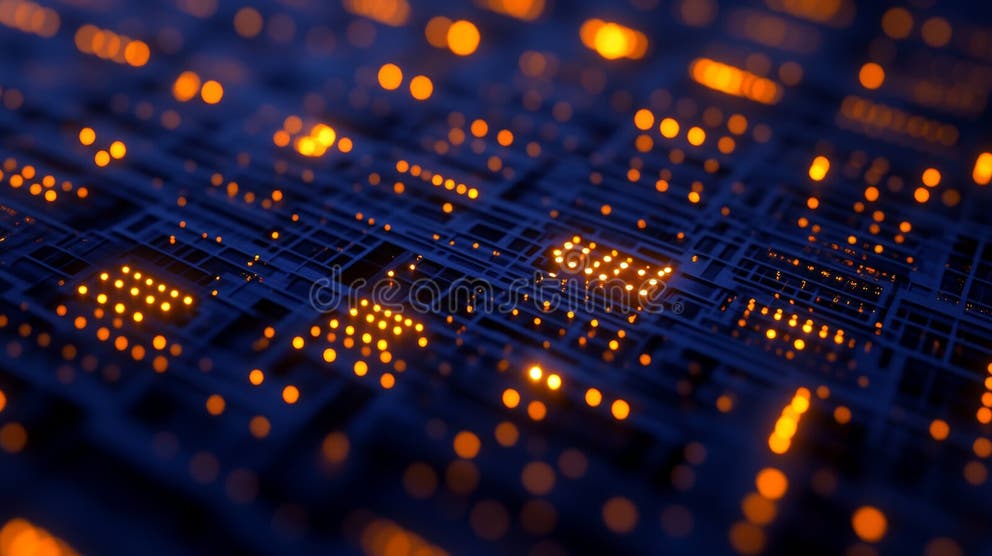 Stylish Binary Code Matrix on Dark Blue Canvas a Cybersecurity and ...