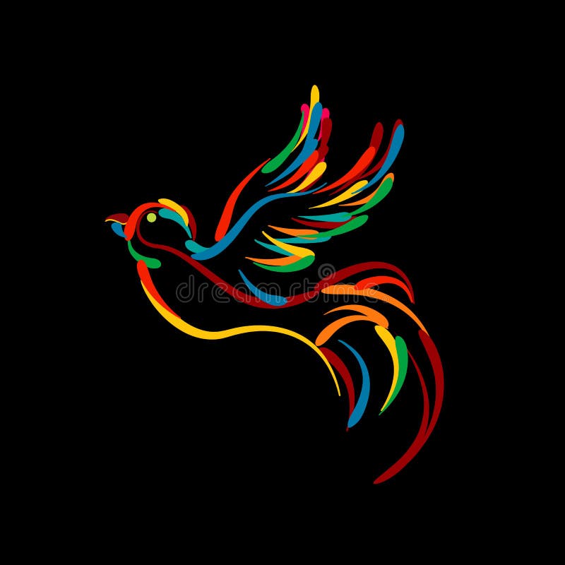 Stylish bird icon stock vector. Illustration of communication - 27479236