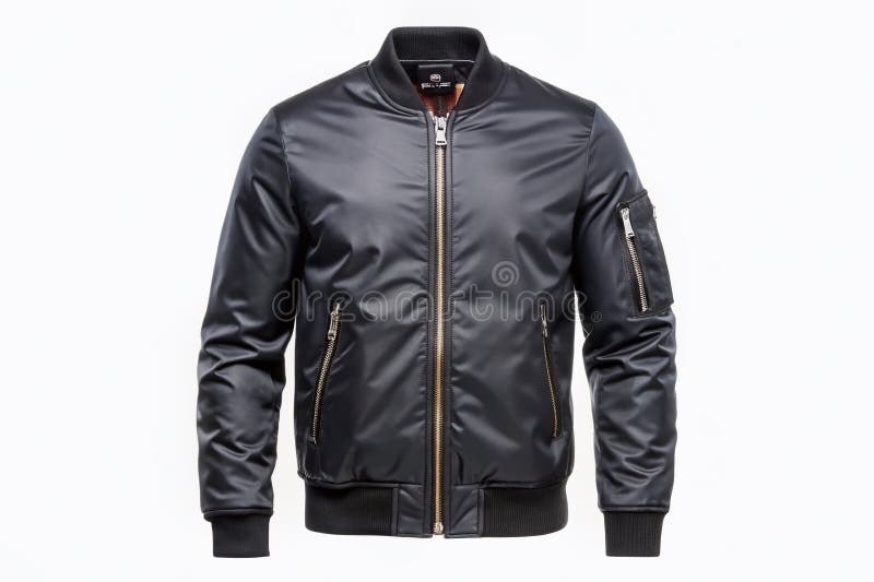 Stylish Black Bomber Jacket a Versatile ZipUp for Casual Chic Featuring ...