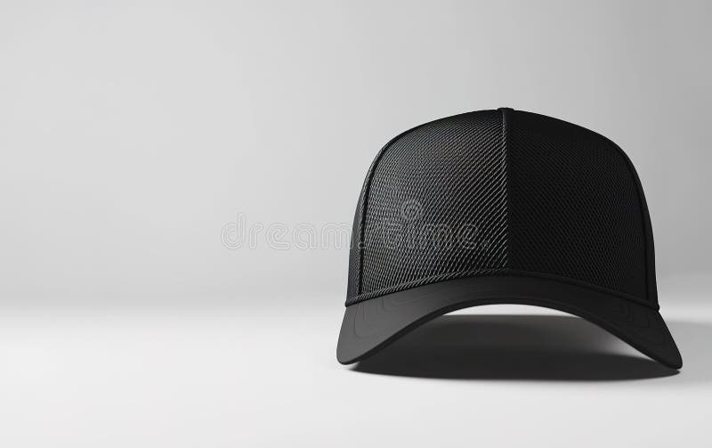 Stylish Black Mesh Cap Displayed on a Light Background Emphasizing Its ...