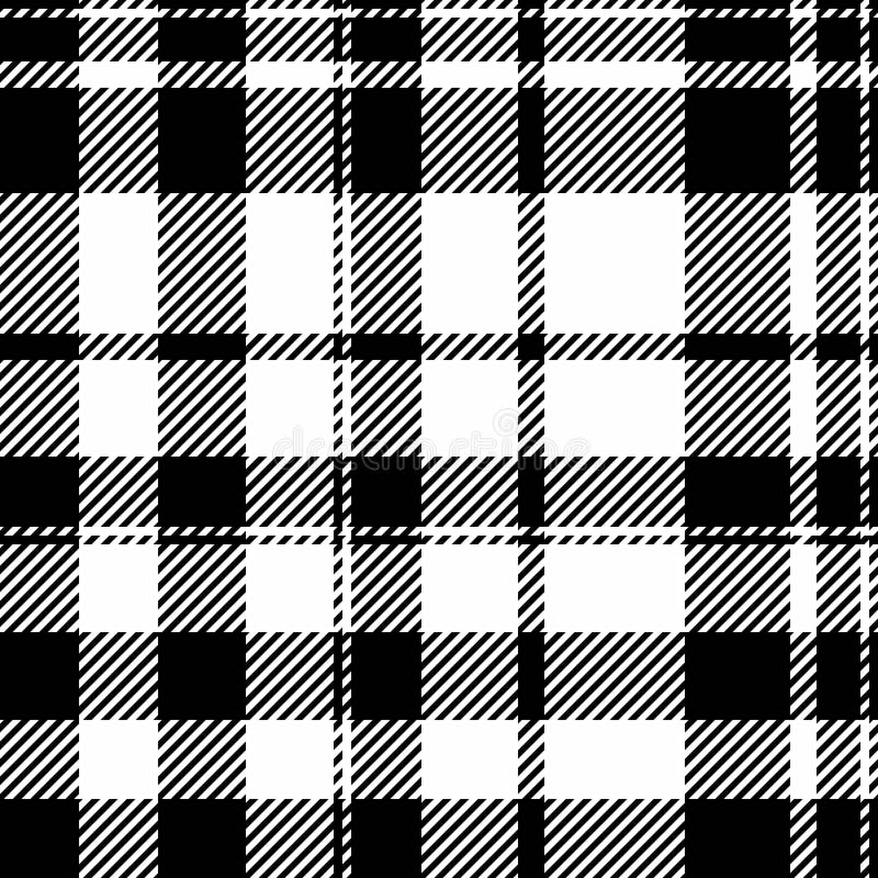 Stylish Black and White Diagonal Plaid Pattern. Perfect for Textile ...