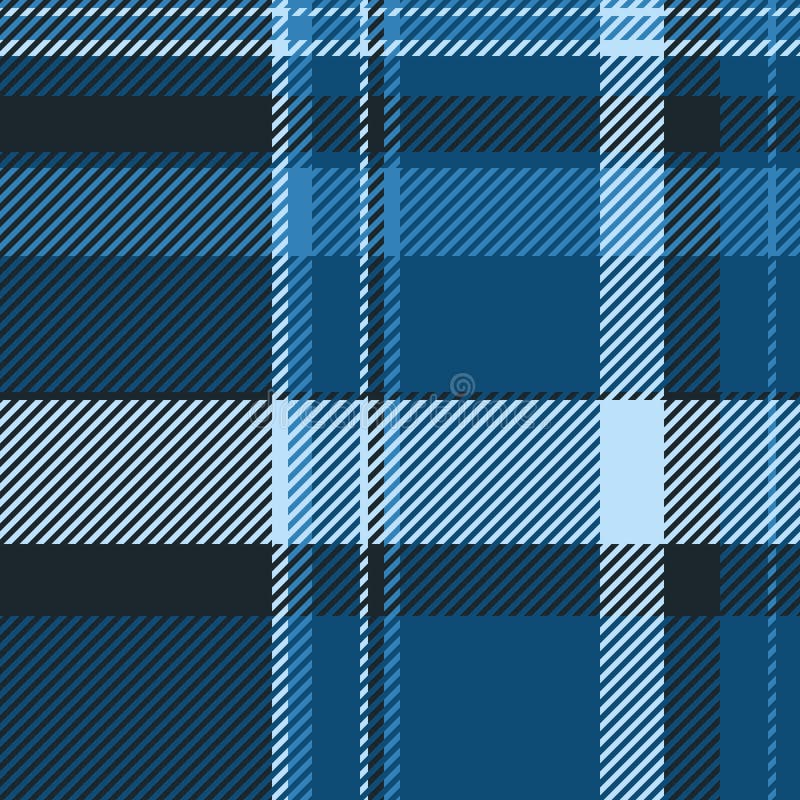 Stylish Blue and Black Plaid Pattern. Perfect for Textile Design ...