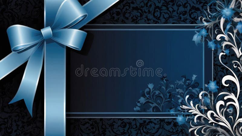 Stylish Blue Invitation Card with Modern Design Stock Illustration ...