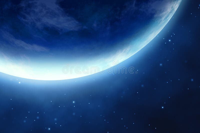 Stylish Blue Planet Background Stock Illustration - Illustration of ...