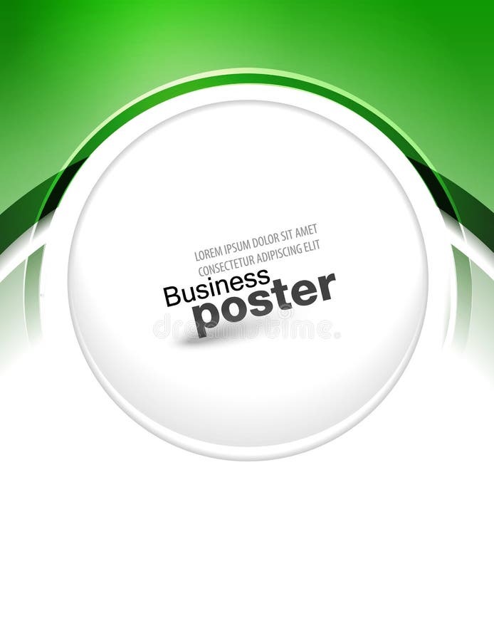 Stylish Blue Presentation of Business Poster Stock Vector ...