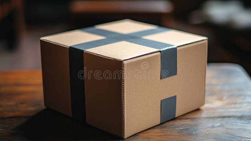 Stylish Blue and White Patterned Box for Home Decor Stock Photo - Image ...