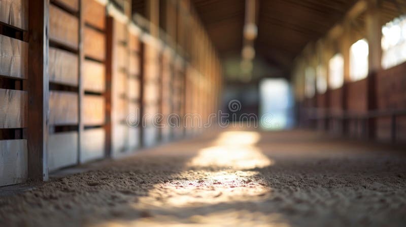 Stylish Blurred Stable Background with Natural Materials and Modern ...