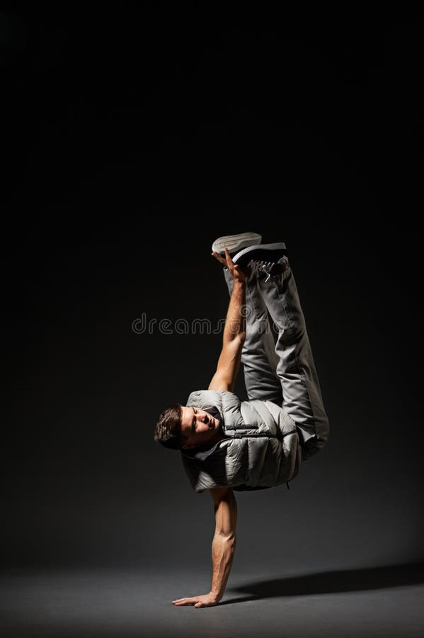 Stylish Break Dancer Make the Move Stock Photo - Image of moving ...