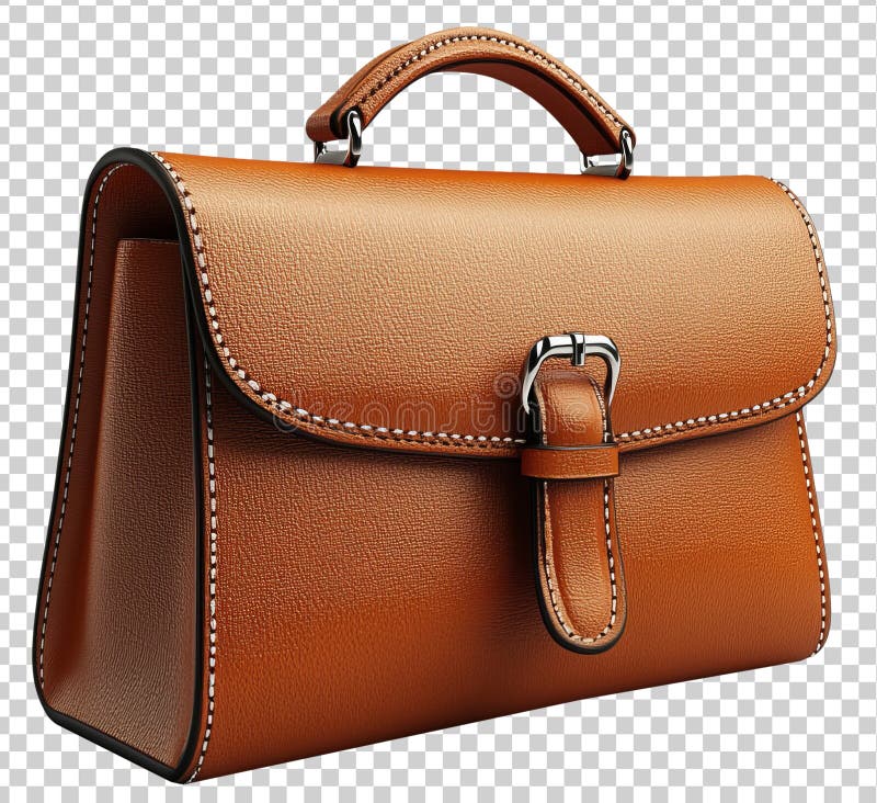 Stylish Brown Leather Handbag with a Sleek Design and Elegant Clasp ...
