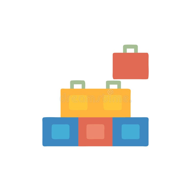 Stylish Building Blocks Icon for Creative Projects Stock Photo ...