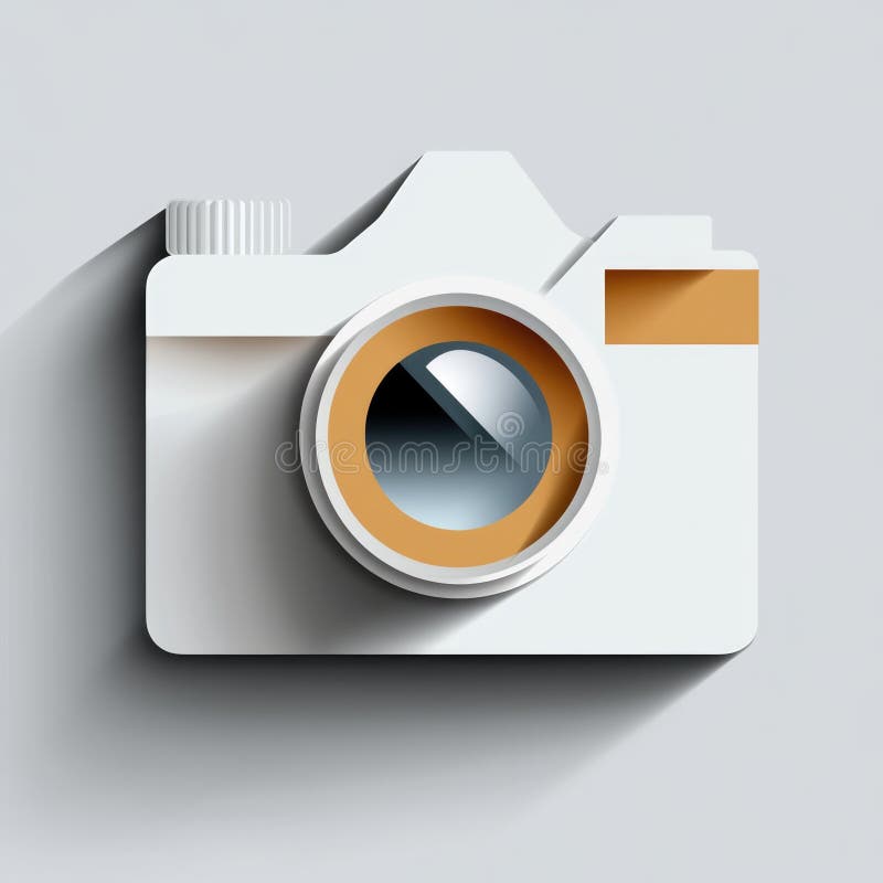 This Stylish Camera Design Features a Minimalistic White Body with an ...