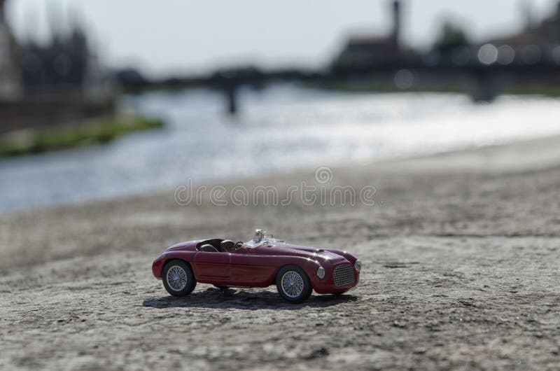 Stylish Car with Pisa on the Background Editorial Photography - Image ...