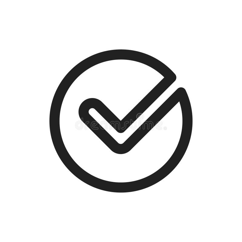 A Stylish Checkmark Icon Designed Specifically for Approval and ...