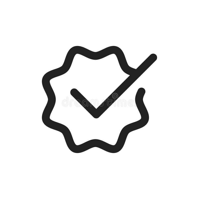 A Stylish Checkmark Icon Representing Approval and Verification ...