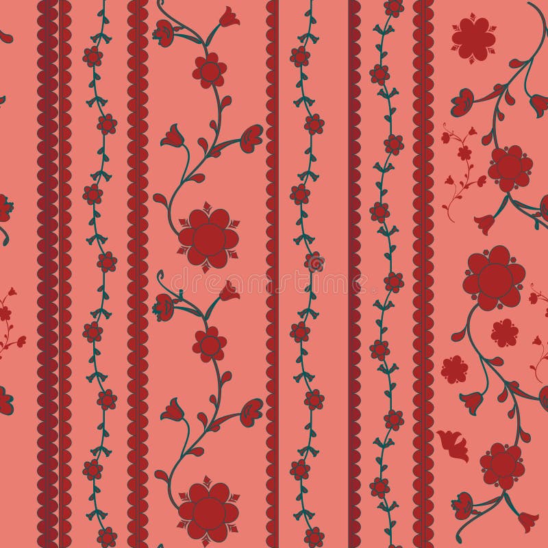 Stylish Cheerful Pattern Background Texture Floral Seamless Wallpaper ...