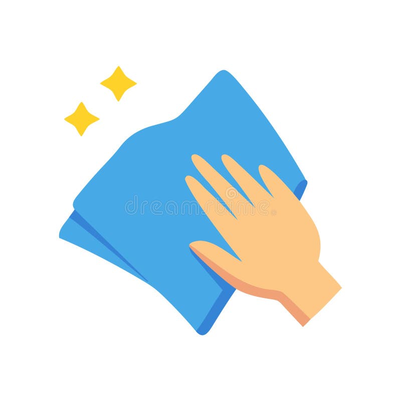 Stylish Cleaning Rag Graphic for Effective Cleaning Stock Illustration ...