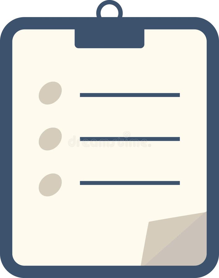 Stylish Clipboard Illustration for Business Presentation Use Stock ...