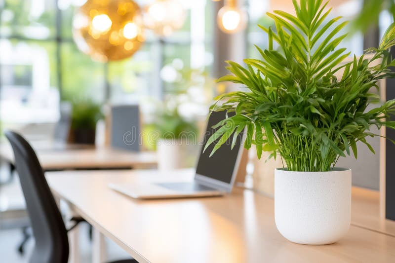 Stylish Co-working Environment Vibrant with Activity, Where ...