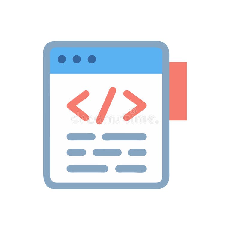 Stylish Code Formatter Icon Stock Vector - Illustration of networking, solution: 351630469