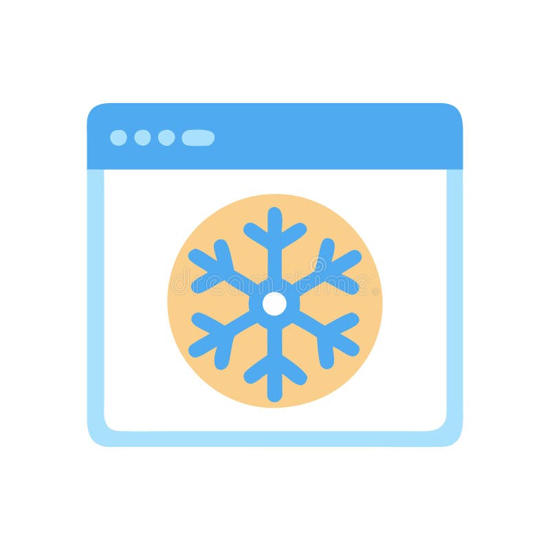 Stylish Cold Site Icon stock vector. Illustration of service - 351630494