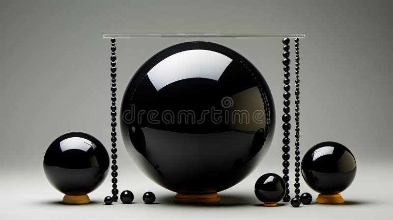 A Stylish Composition Featuring Spherical Balls Stock Illustration ...