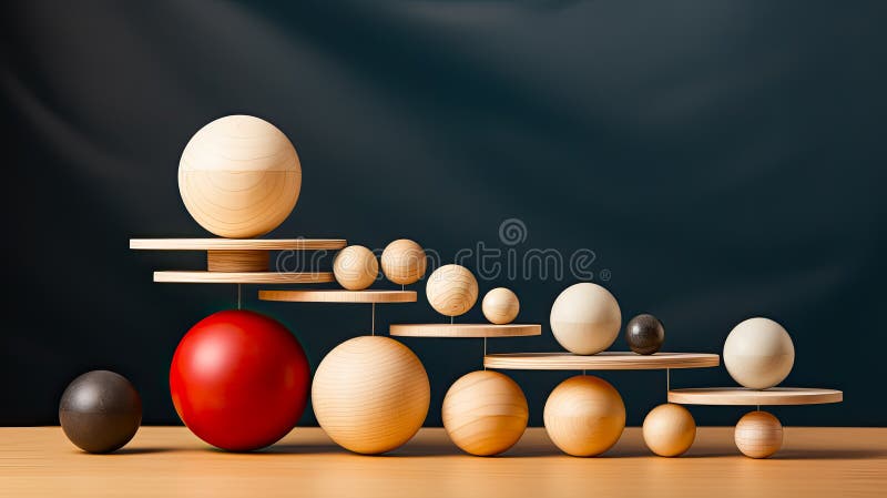 A Stylish Composition Featuring Spherical Balls Stock Image - Image of ...