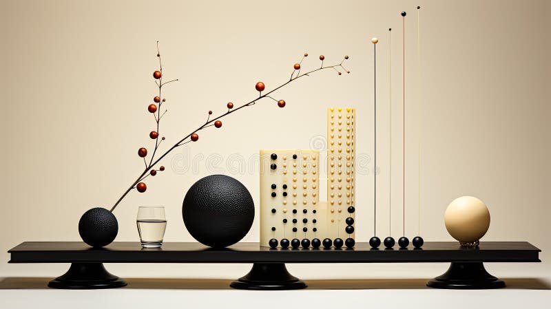 A Stylish Composition Featuring Spherical Balls Stock Image - Image of ...