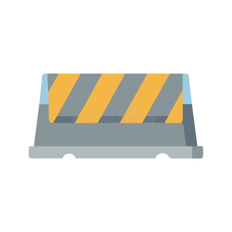 Stylish Concrete Barrier Graphic for Traffic Control Stock Illustration ...
