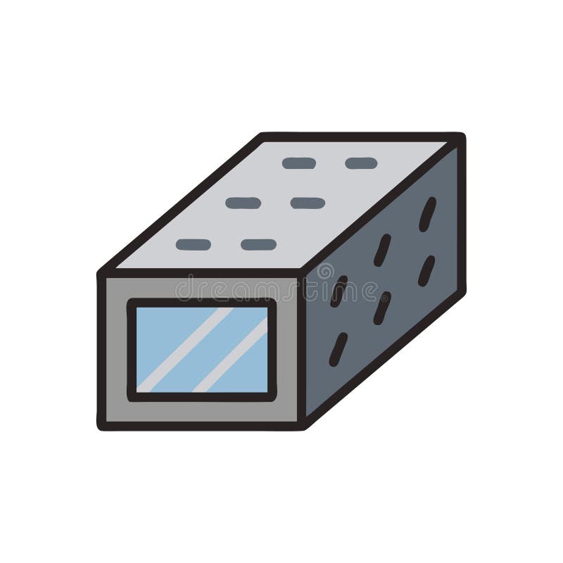 Stylish Concrete Block Graphic for Building Projects Stock Vector ...