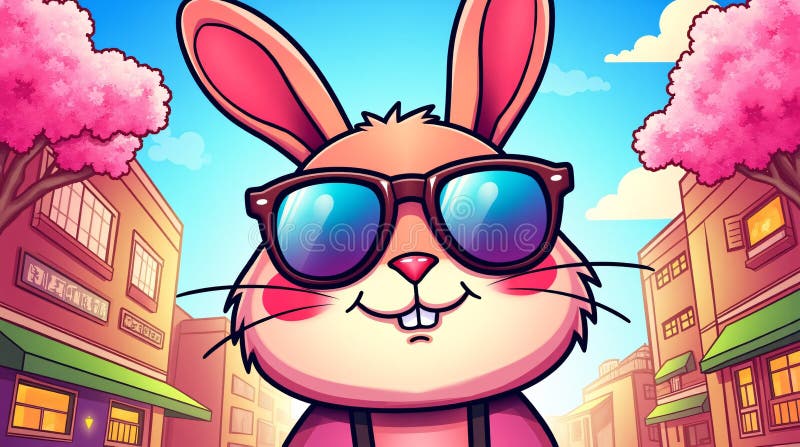 Eastern Bunny stock illustration. Illustration of confident - 359730985