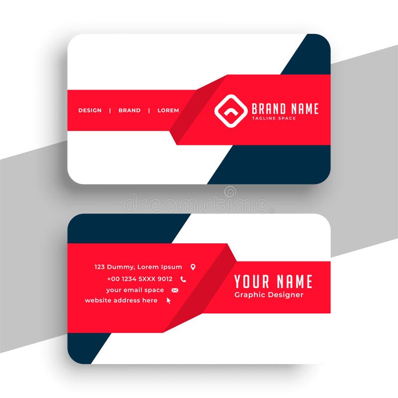 Stylish Corporate Visiting Card Layout a Perfect Stationery Design ...