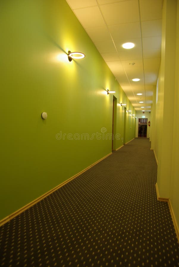 Stylish corridor stock image. Image of resident, room - 3224419