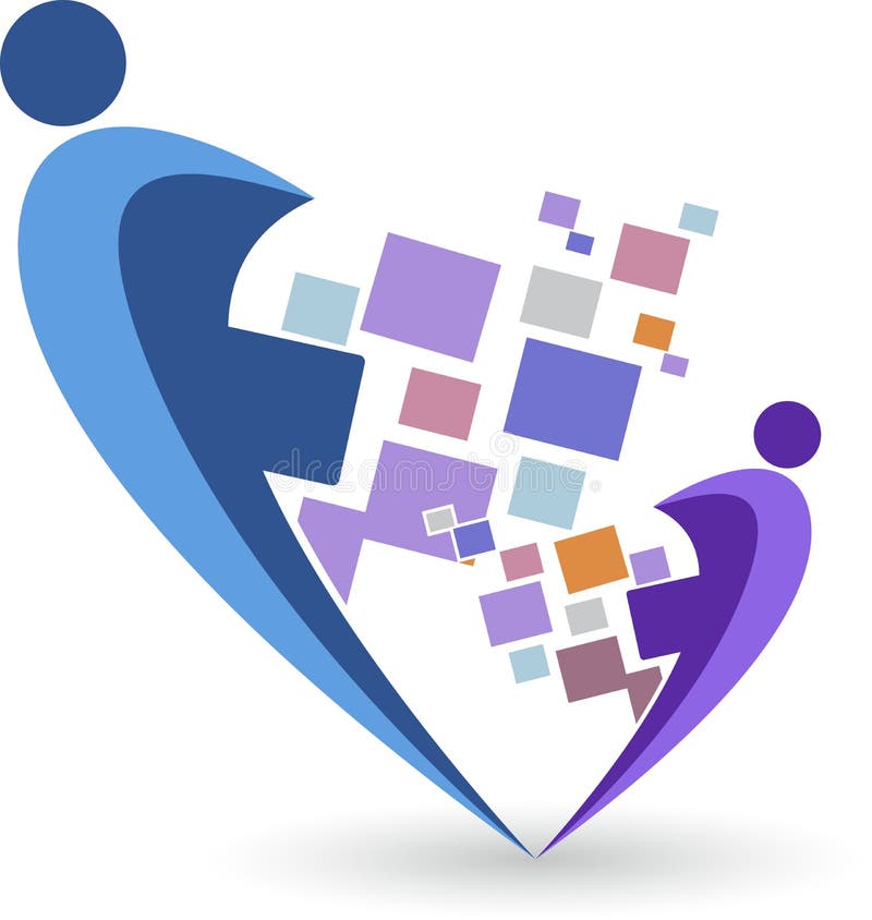 Couple logo stock vector. Illustration of colors, dance - 19273087