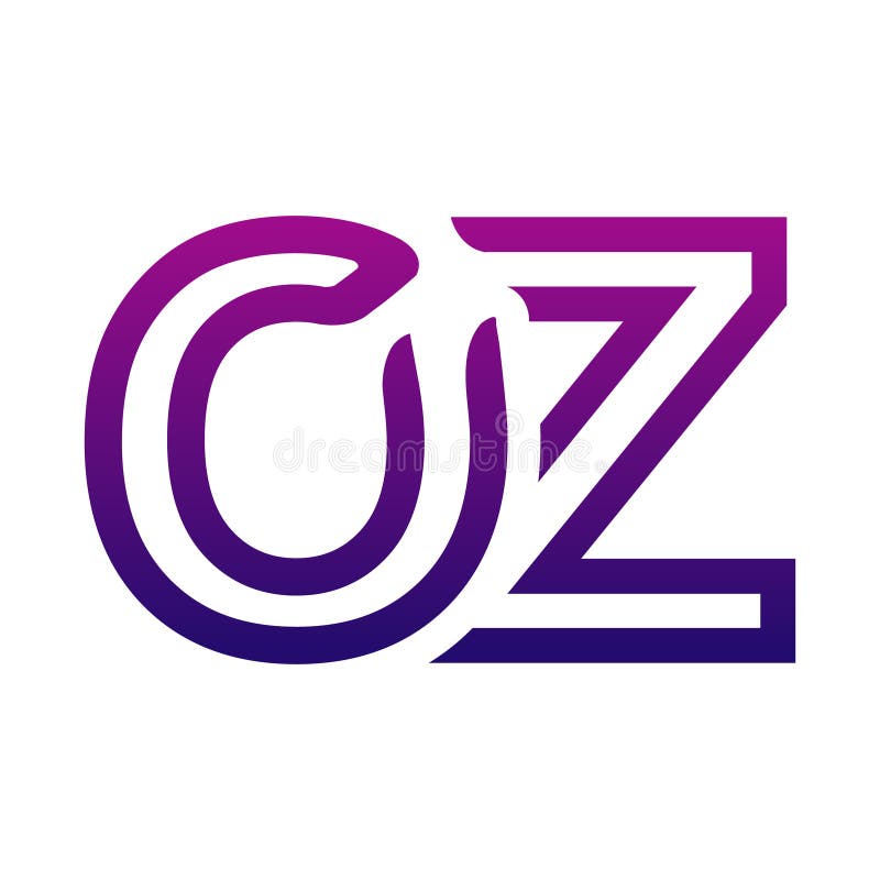 Stylish Creative OZ Logo Icon Design Stock Vector - Illustration of ...
