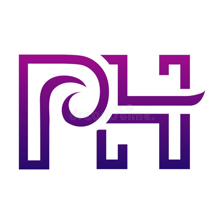 Stylish Creative PH Logo Icon Design Stock Vector - Illustration of ...