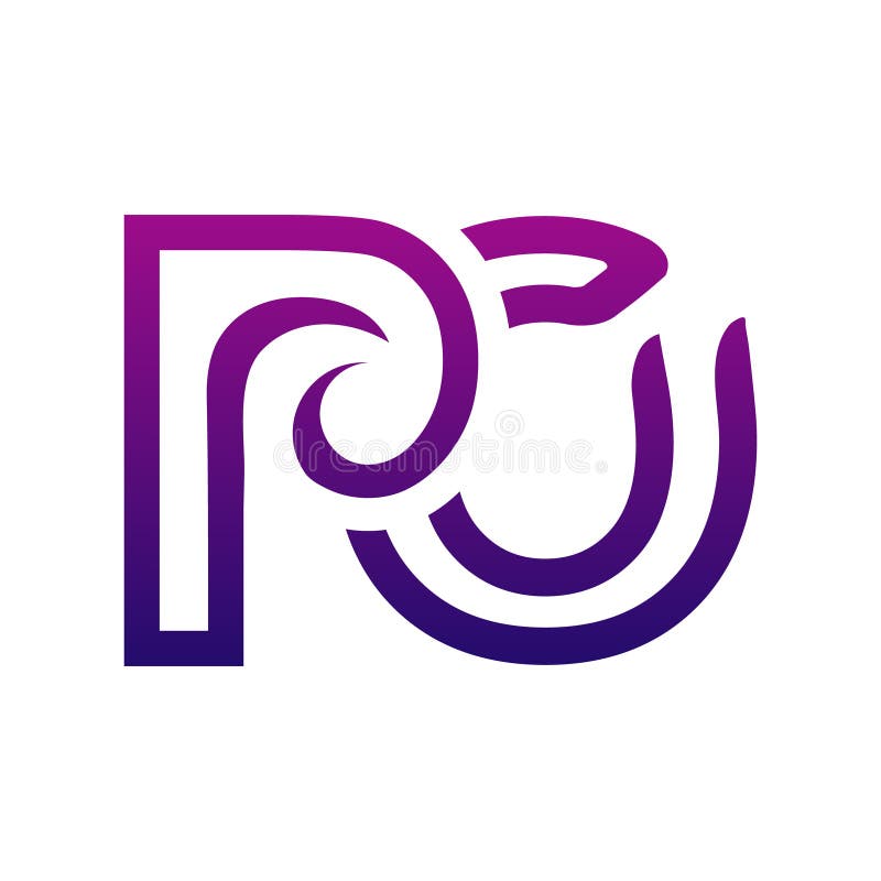Stylish Creative PO Logo Icon Design Stock Vector - Illustration of ...
