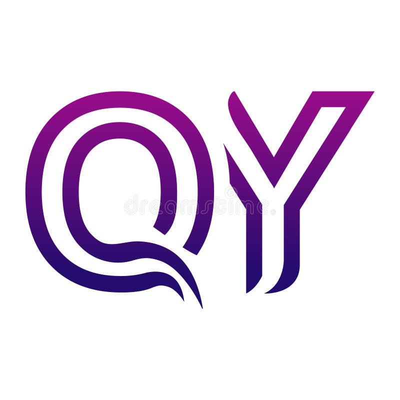 Stylish Creative QY Logo Icon Design Stock Vector - Illustration of ...