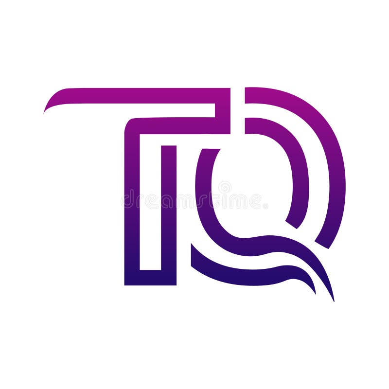 Stylish Creative TQ Logo Icon Design Stock Vector - Illustration of ...
