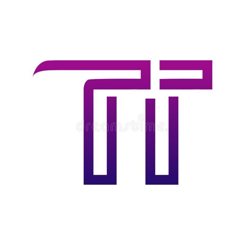 Stylish Creative TT Logo Icon Design Stock Vector - Illustration of ...