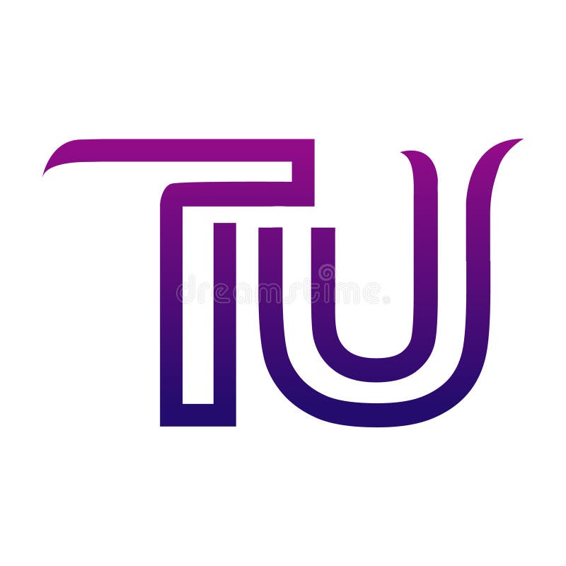 Stylish Creative TU Logo Icon Design Stock Vector - Illustration of ...