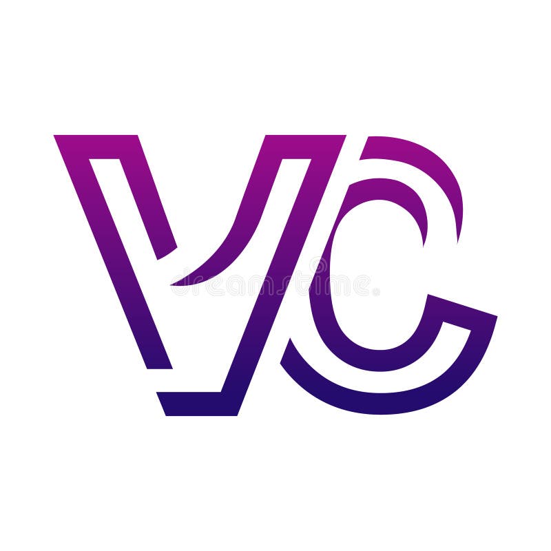 Stylish Creative VC Logo Icon Design Stock Vector - Illustration of ...