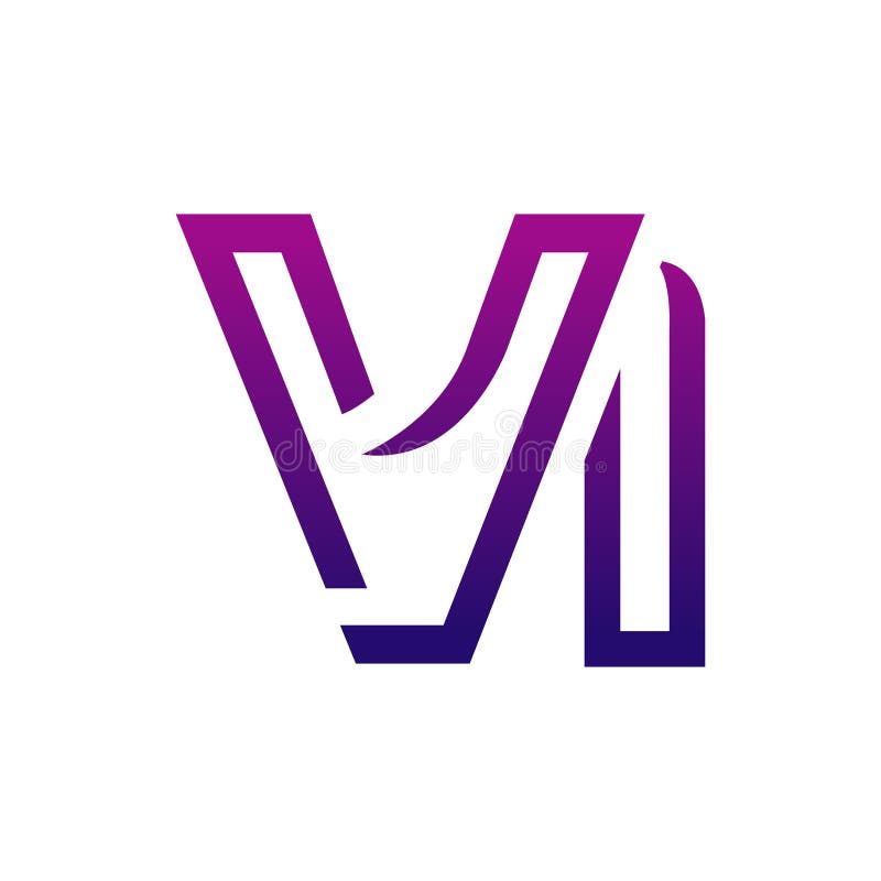Stylish Creative VI Logo Icon Design Stock Illustration - Illustration ...