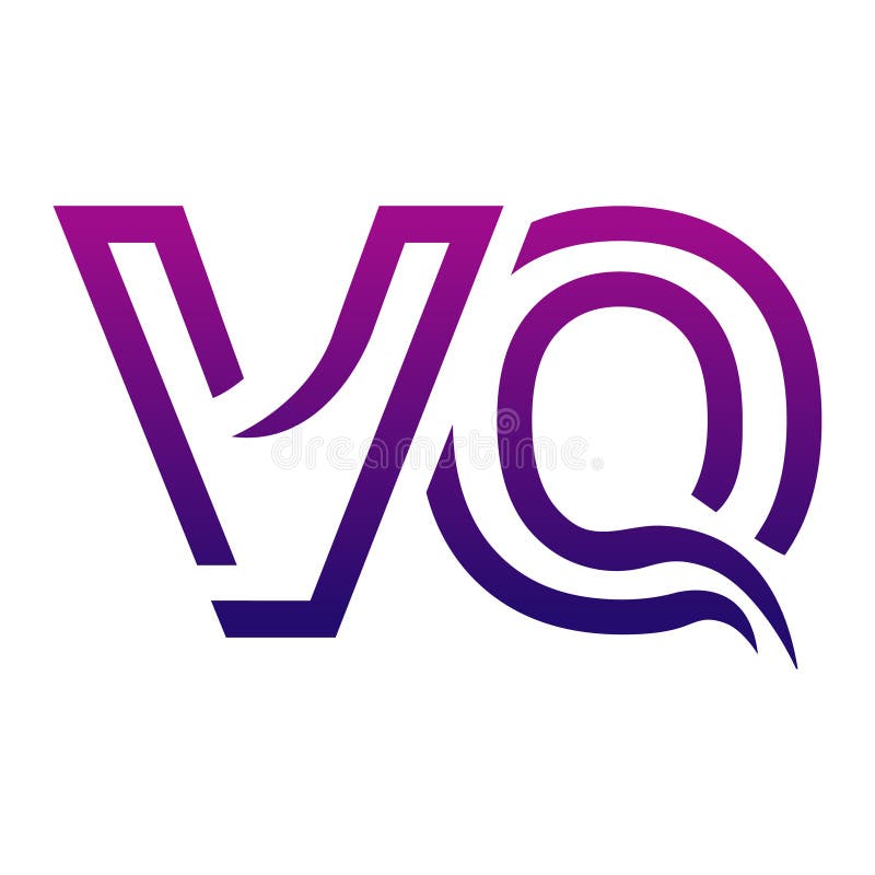 Stylish Creative VQ Logo Icon Design Stock Vector - Illustration of ...