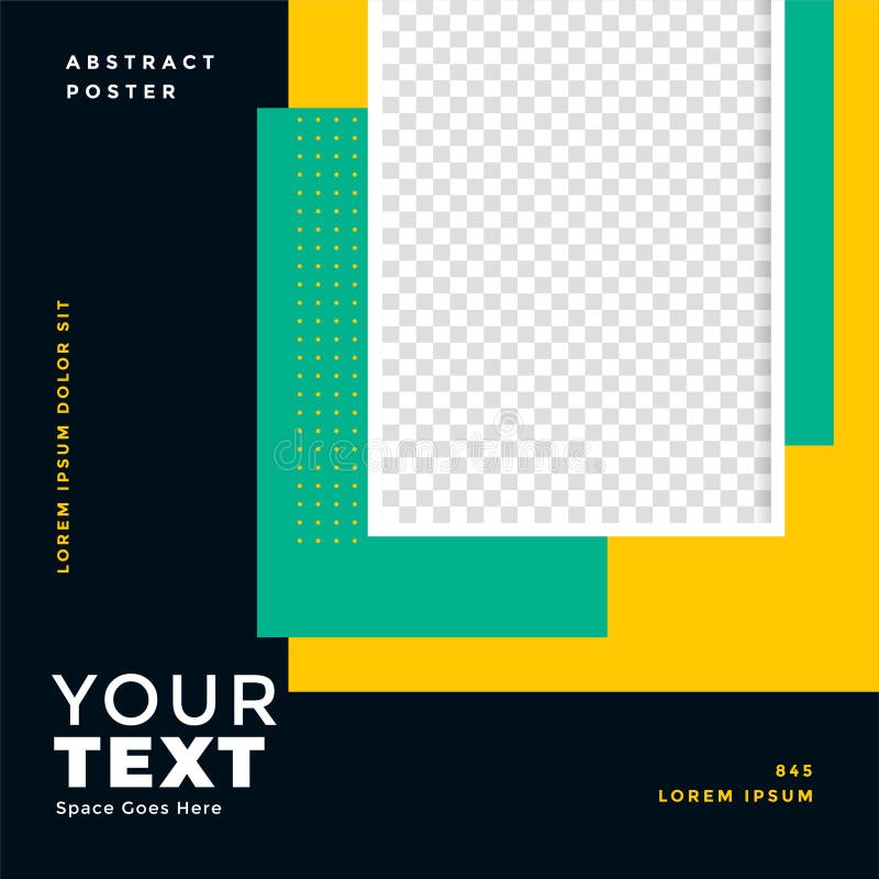 Stylish and Creative Web Brochure Frame Template with Image Space Stock ...