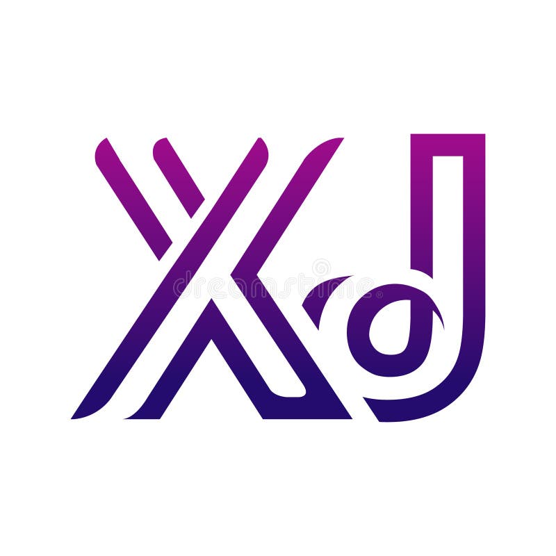 Stylish Creative XJ Logo Icon Design Stock Vector - Illustration of ...