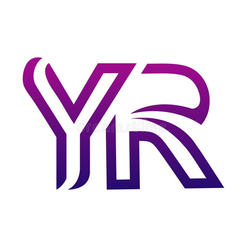 Stylish Creative YR Logo Icon Design Stock Vector - Illustration of ...