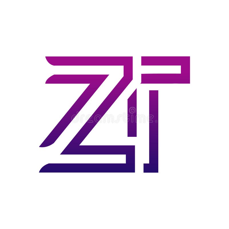 Stylish Creative ZT Logo Icon Design Stock Vector - Illustration of ...