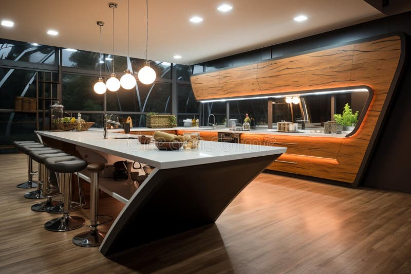 Stylish Culinary Space a Glimpse into a Modern Kitchen a Perfect Blend ...
