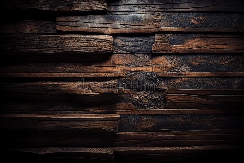 Dark Wood Background for Your Project. Generative AI. Stock ...